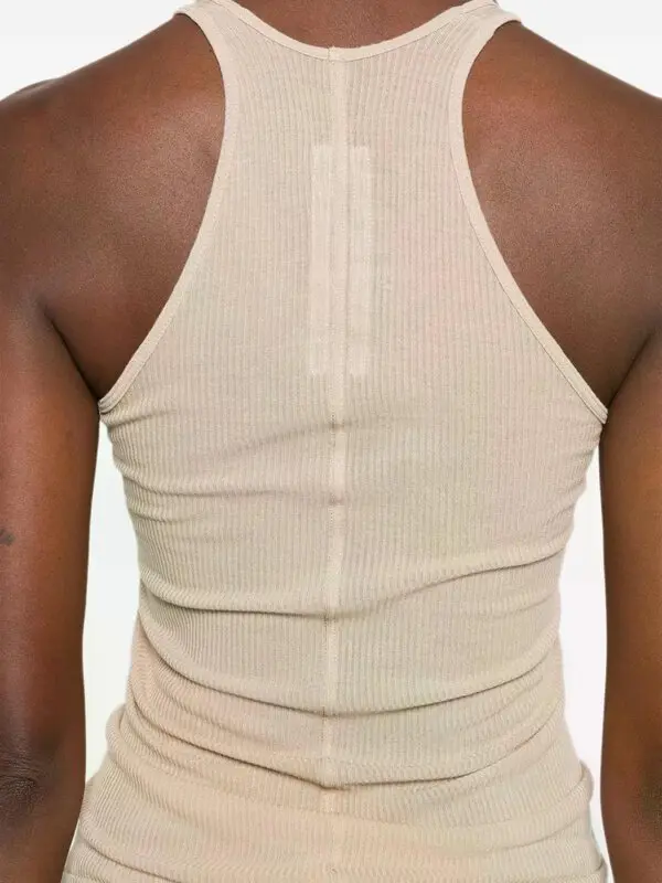 Rick Owens Ribbed Curved-hem Tank Top