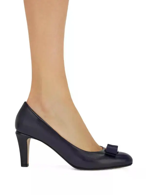 FERRAGAMO Vara Bow Pumps - Blue