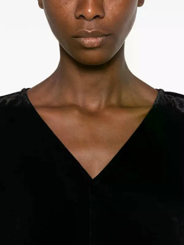 Rick Owens V-neck Blouse - Black