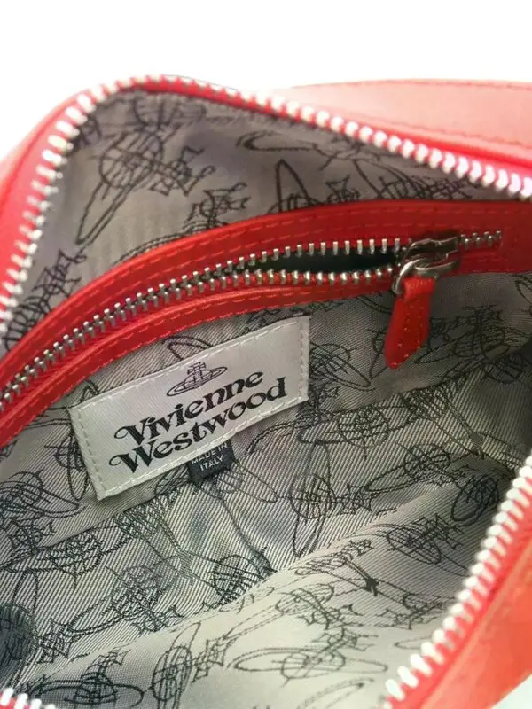 VIVIENNE WESTWOOD Orb Camera Leather Shoulder Bag - Red