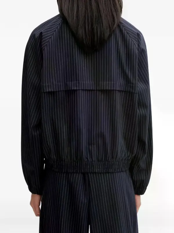 Filling Pieces Pinstripe Logo Patch Jacket