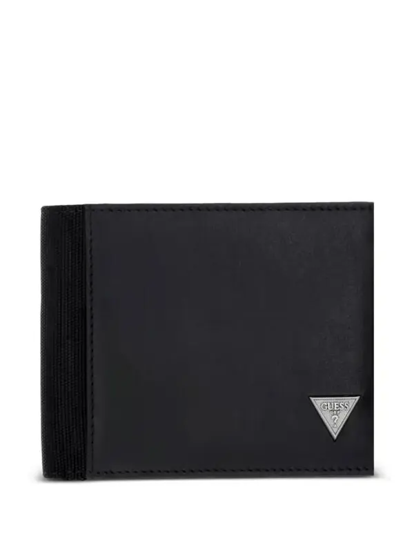 Guess Berna Logo-plaque Bifold Wallet - Black