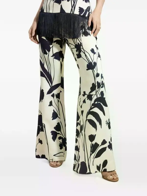 Cara Cara Pisa Floral-print Trousers - Neutrals