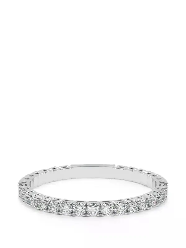 Diamond Essentials 14k White Gold Diamond Bangle