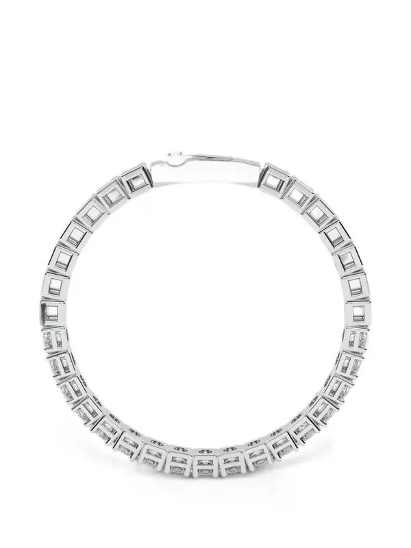 Diamond Essentials 14k White Gold Diamond Bangle