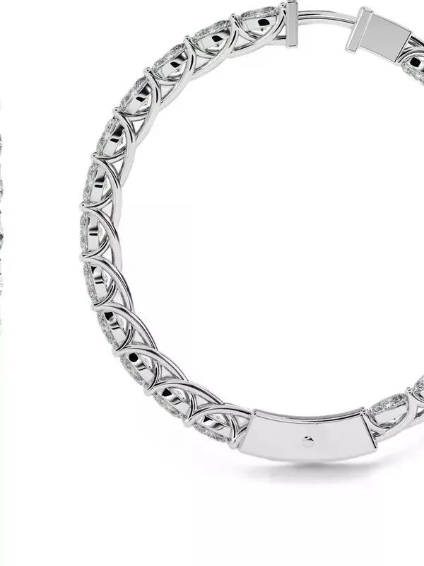 Diamond Essentials Lab-grown Diamond Hoop Earrings