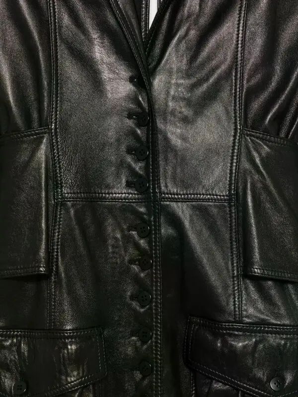 A.N.G.E.L.O. VINTAGE CULT 1980s Button-down Leather Coat
