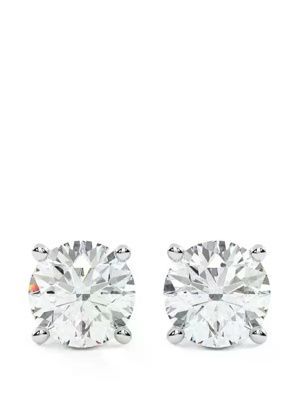 Diamond Essentials Diamond Stud Earrings - Silver