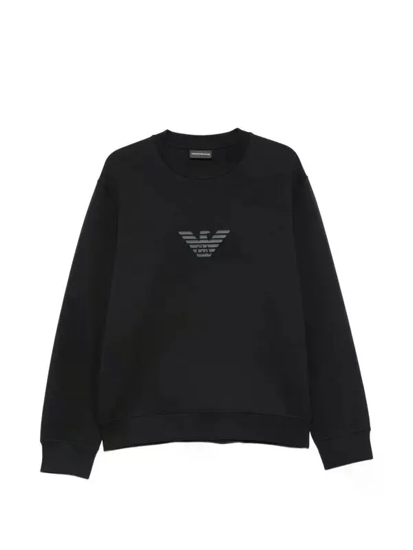Emporio Armani Logo Patch Crewneck Sweater