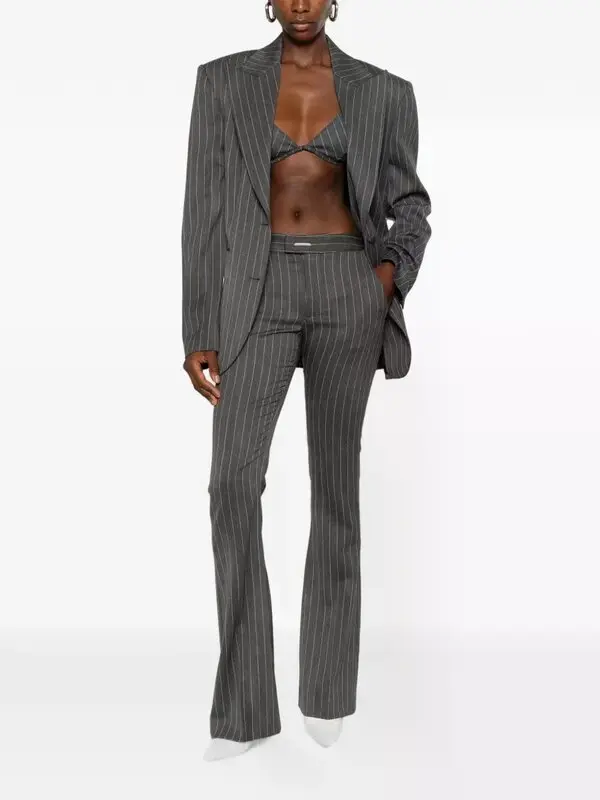 DONDUP Pinstripe Peak Lapel Blazer