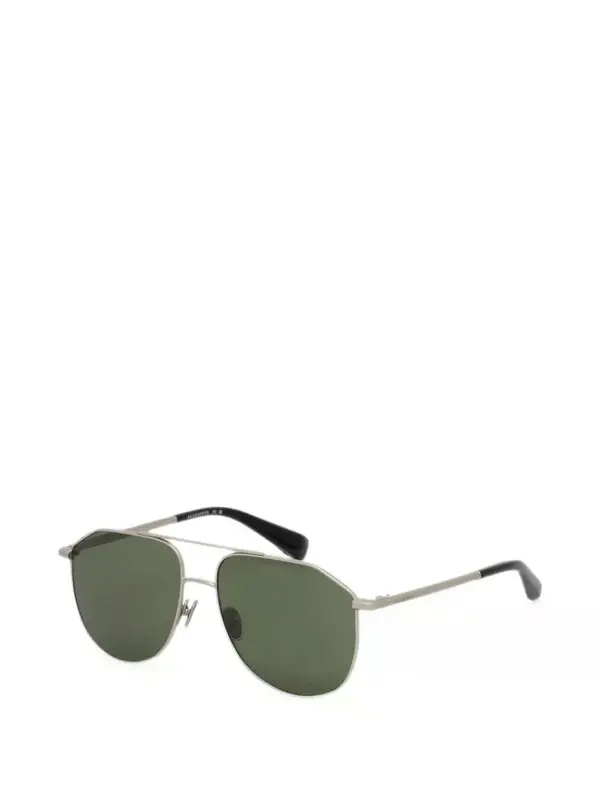 ALLSAINTS Geometric Frame Pilot Sunglasses - Silver