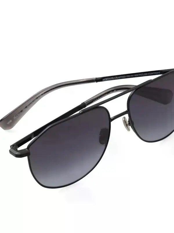 ALLSAINTS Double-bridge Pilot Sunglasses