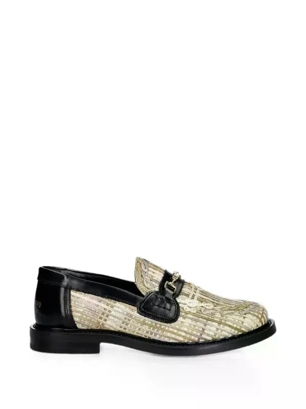 Filling Pieces Panier Woven Horsebit Loafers - Neutrals