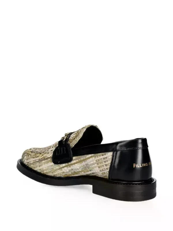 Filling Pieces Panier Woven Horsebit Loafers - Neutrals