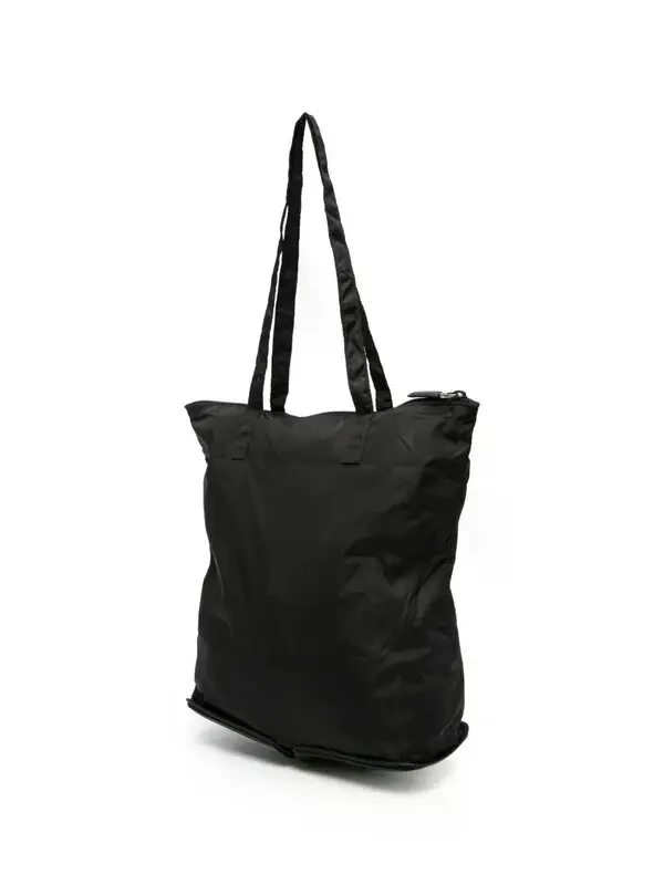 Prada Logo Plaque Tote Bag