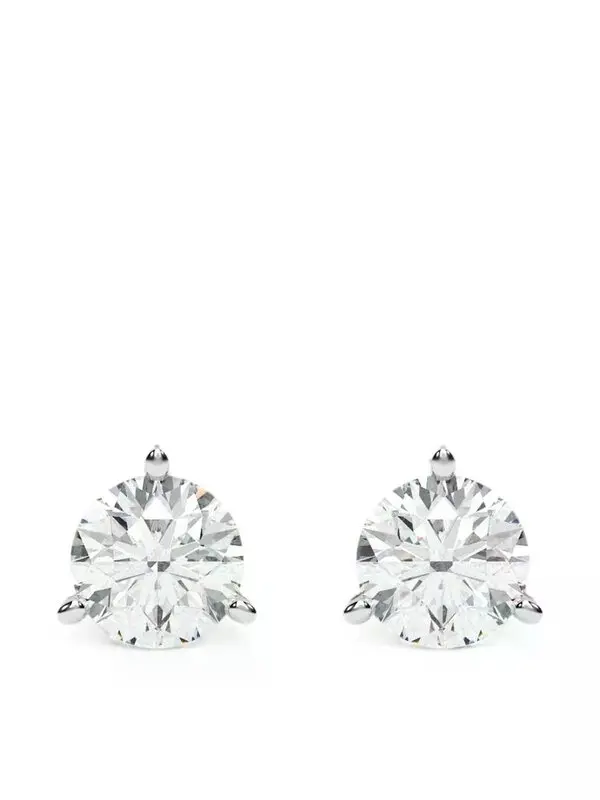 Diamond Essentials Lab-grown Diamond Stud Earrings - Silver