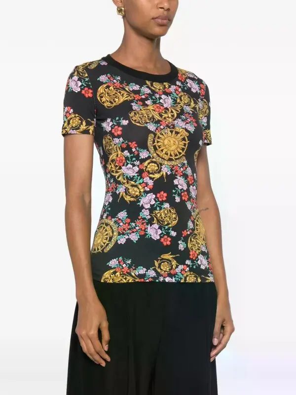 Versace Floral Baroque Print T-shirt