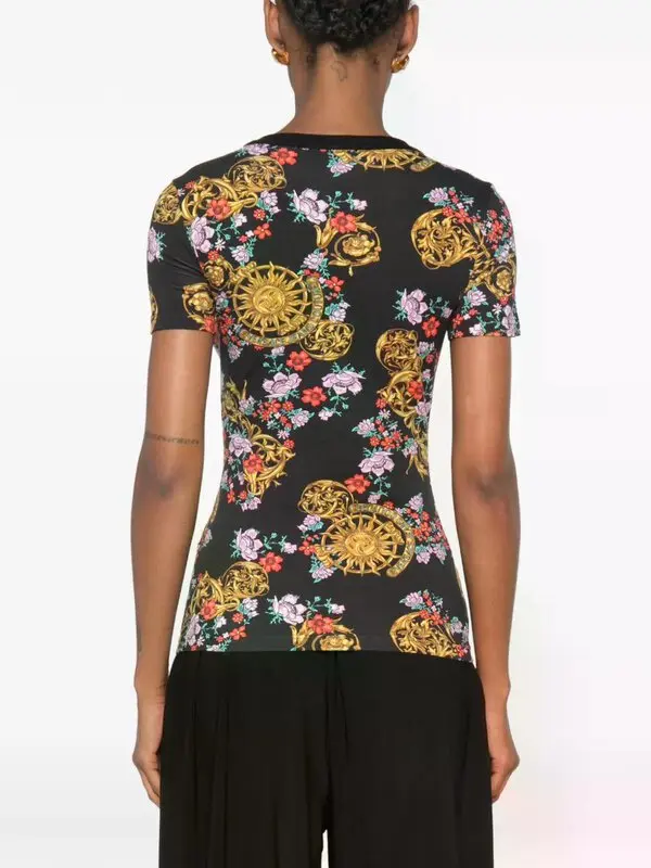 Versace Floral Baroque Print T-shirt