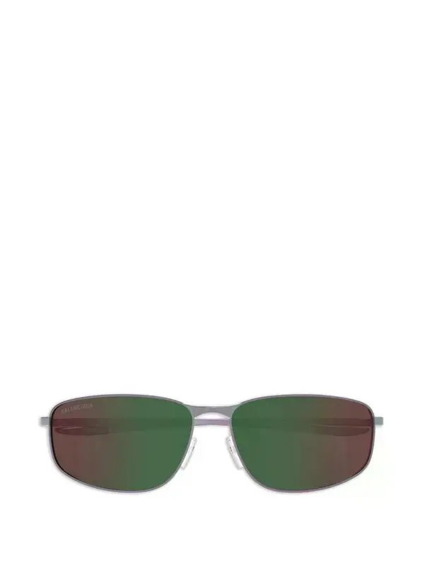 Balenciaga Tone Rectangle Frame Sunglasses - Silver