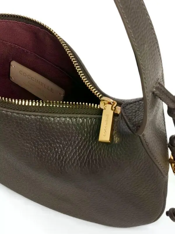 COCCINELLE Small Thess Leather Shoulder Bag - Green