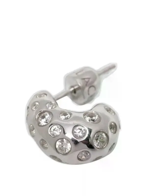 MARIA BLACK Tone Zirconia Hoop Earrings
