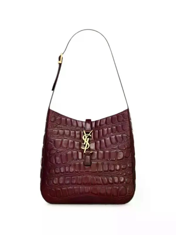 Saint Laurent Le 5 À 7 Crocodile-embossed Leather Shoulder Bag - Red