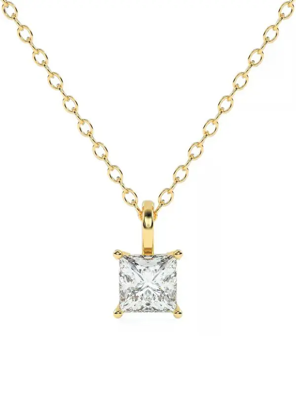 Diamond Essentials Diamond Solitaire Necklace In 14k Yellow - Gold