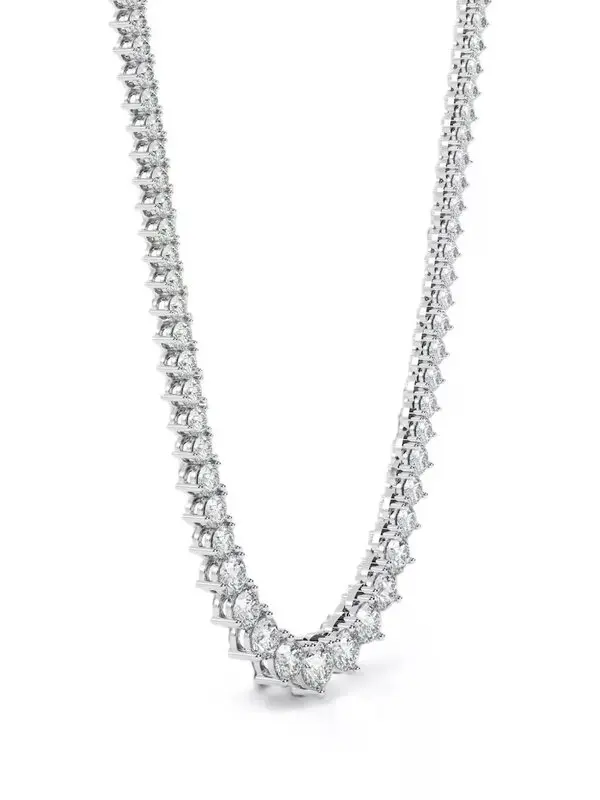 Diamond Essentials Graduated Diamond Necklace In 14k White Gold