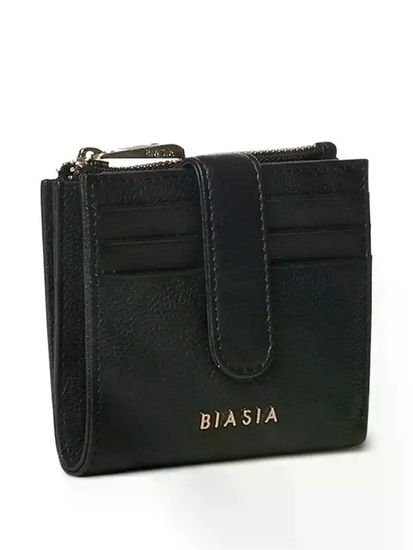BIASIA Logo-plaque Zip-fastening Wallet - Black