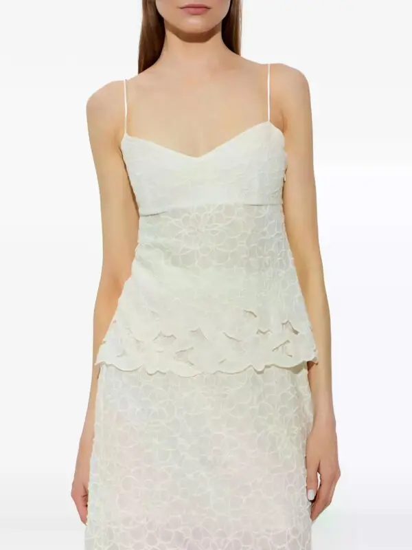 Isabel Marant Étoile Roméka Floral-embroidered Tank Top