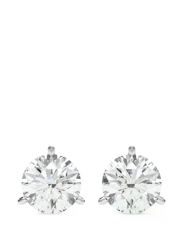 Diamond Essentials Diamond Solitaire Earrings - Silver