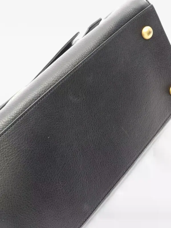 Saint Laurent Leather Tote Bag - Black