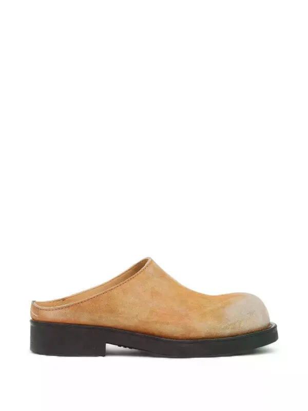 MAISON MARGIELA Biker Washed-suede Mules - Neutrals