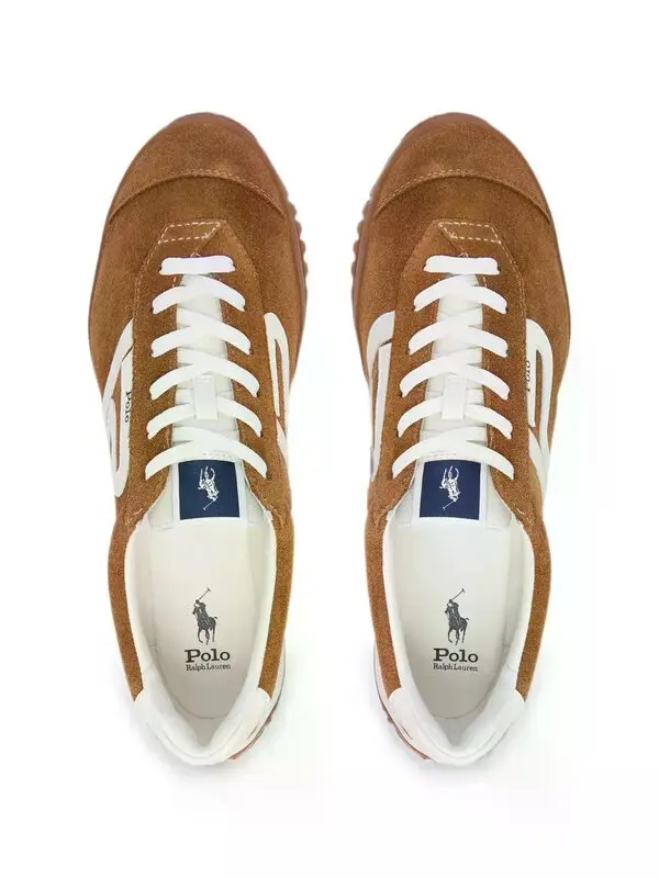 Polo Ralph Lauren Suede Low-top Sneakers With Logo Detailing