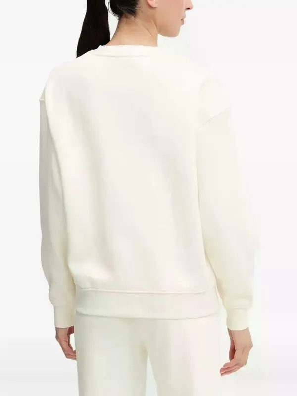 Guess Logo Plaque Drop-shoulder Sweatshirt