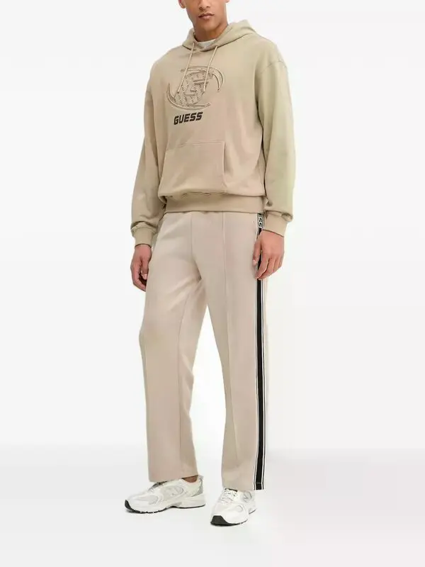 Guess Logo Print Hoodie - Neutrals