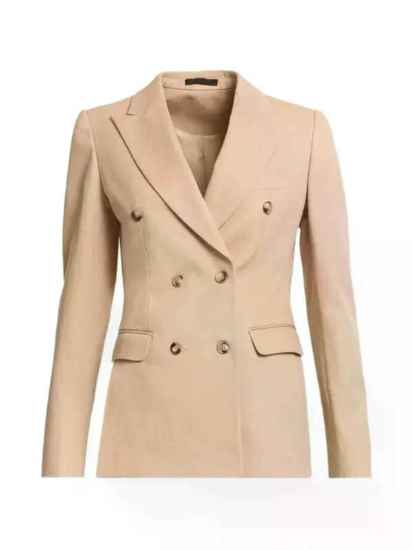 Elie Saab Double-breasted Drill Blazer