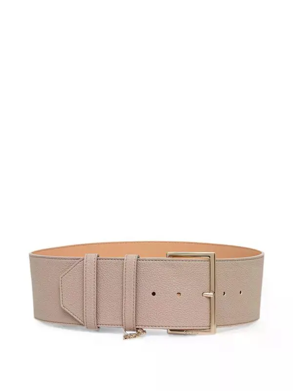 Guess Danya Wide Belt With Logo Charm