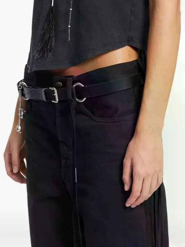 ANN DEMEULEMEESTER Charis Embellished Leather Belt