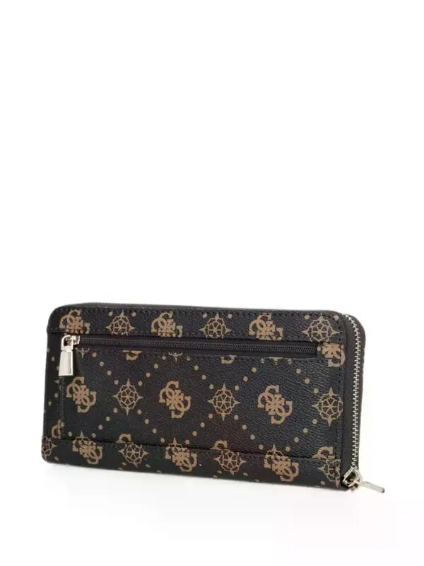Guess Emelie Logo-print Zip-around Wallet - Brown