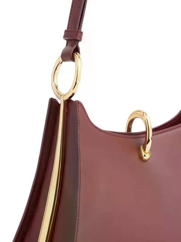 Rabanne Medium Leather Shoulder Bag - Red