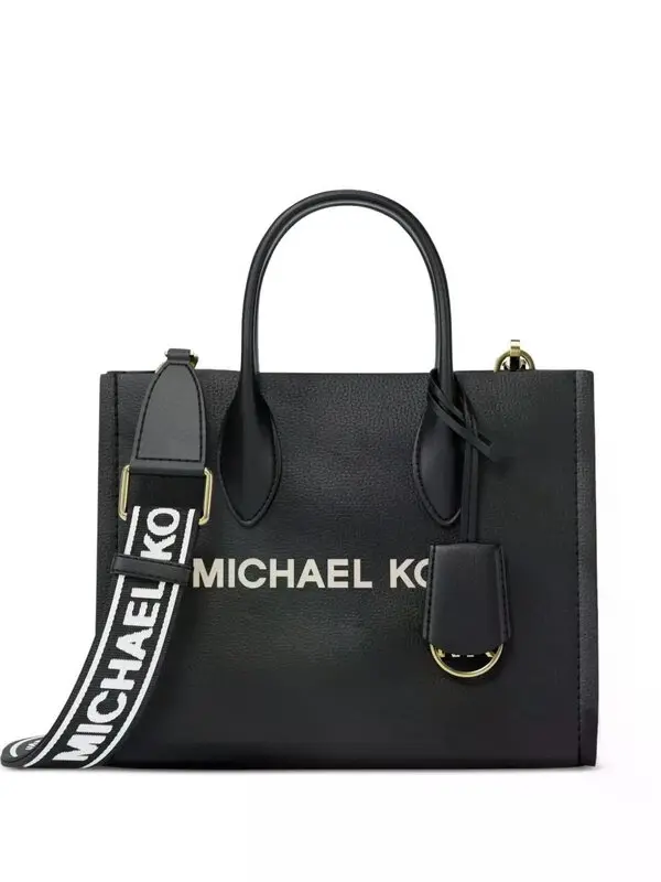 Michael Kors Small Mirella Leather Tote Bag - Black