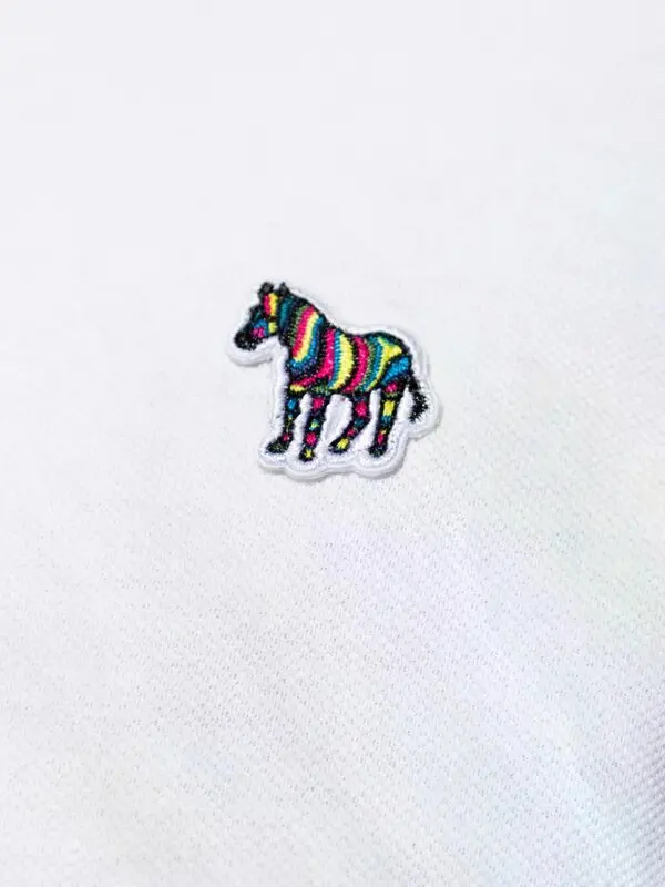 Paul Smith Zebra-patch Polo Shirt - White