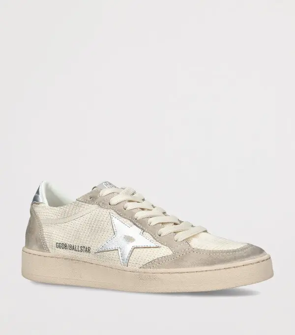 GOLDEN GOOSE Ball Star Fabric And Suede Sneakers
