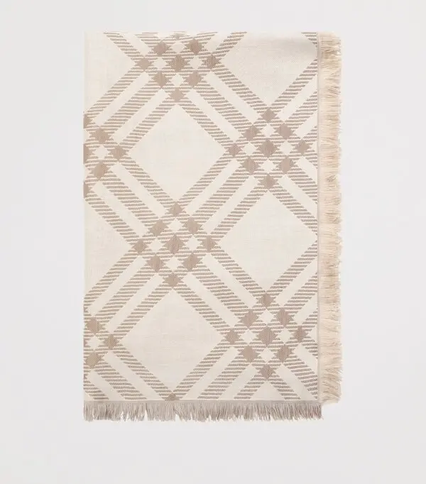 Burberry Wool-silk Gradient Check Scarf