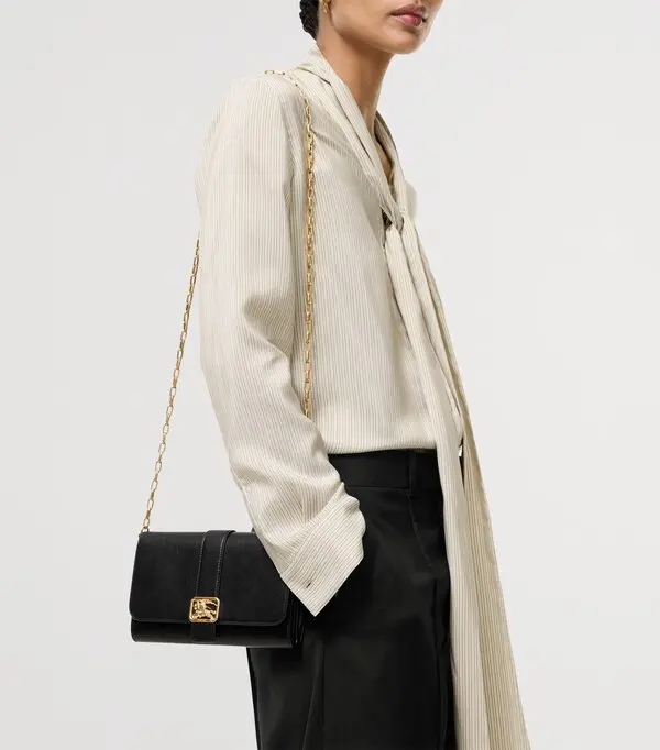 Burberry Leather Rider Chain Wallet