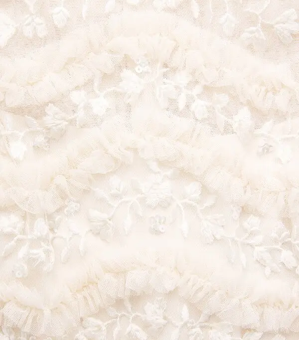NEEDLE & THREAD Gianna Embroidered Tulle Maxi Dress
