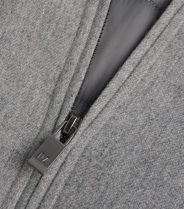 Pal Zileri Wool-blend Padded Bomber Jacket