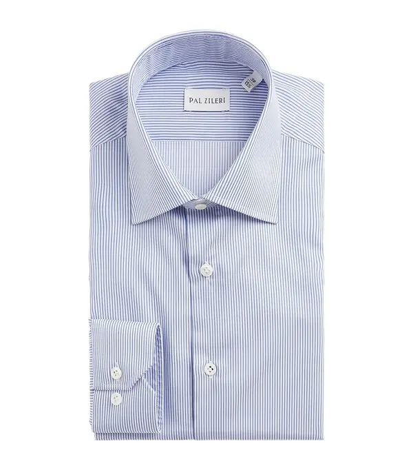 Pal Zileri Cotton Stripe Shirt - Blue