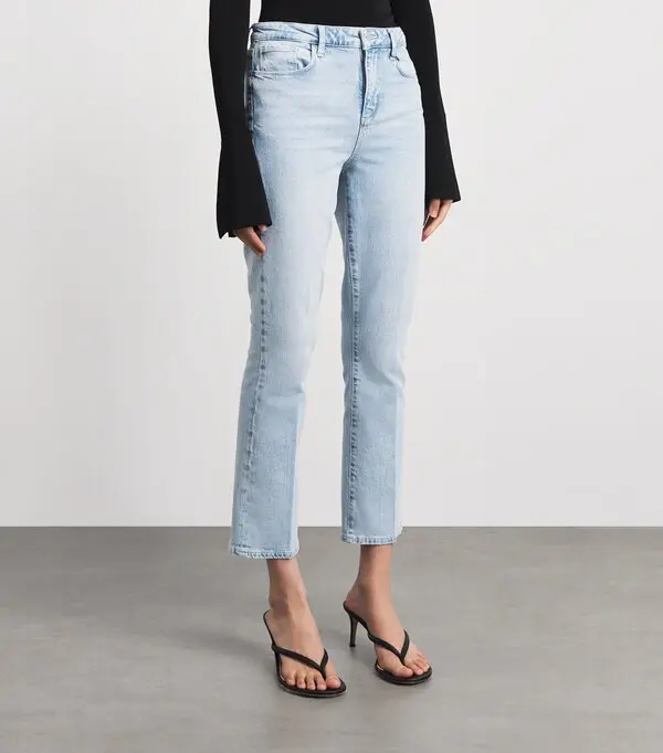 L'Agence Tati Cropped Micro Bootcut Jeans